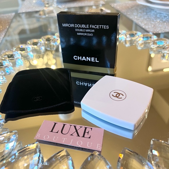 CHANEL | Bath & Body | Chanel Beauty Compact Travel Purse White Double ...